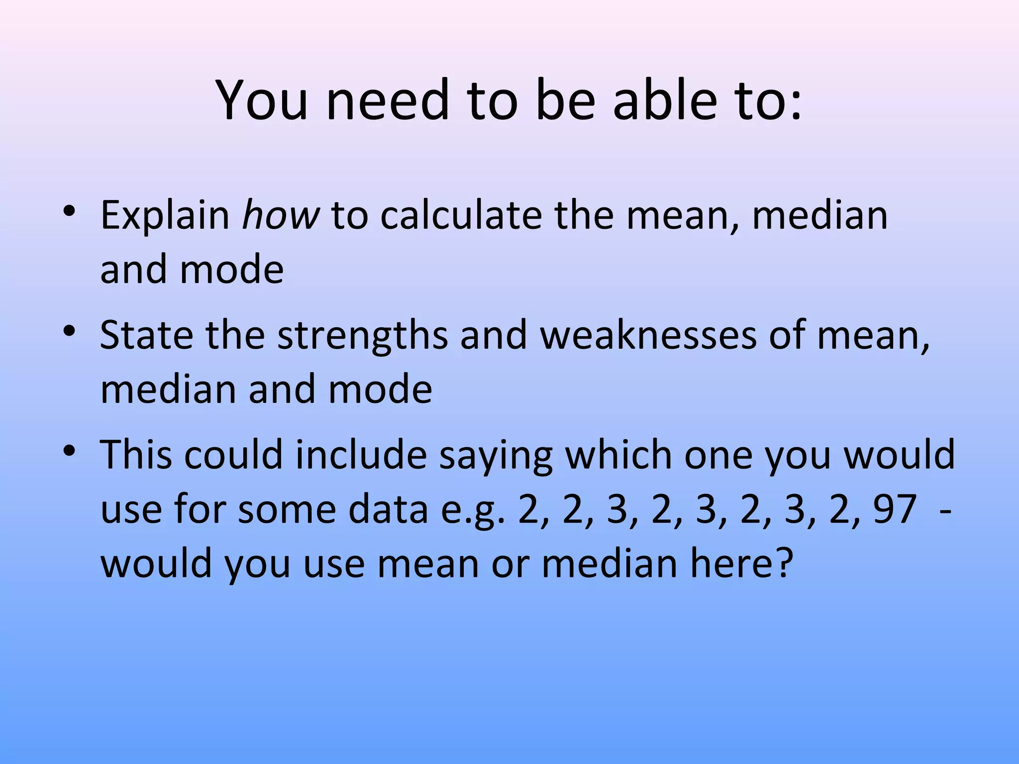Measures of central tendency dispersion | PPT