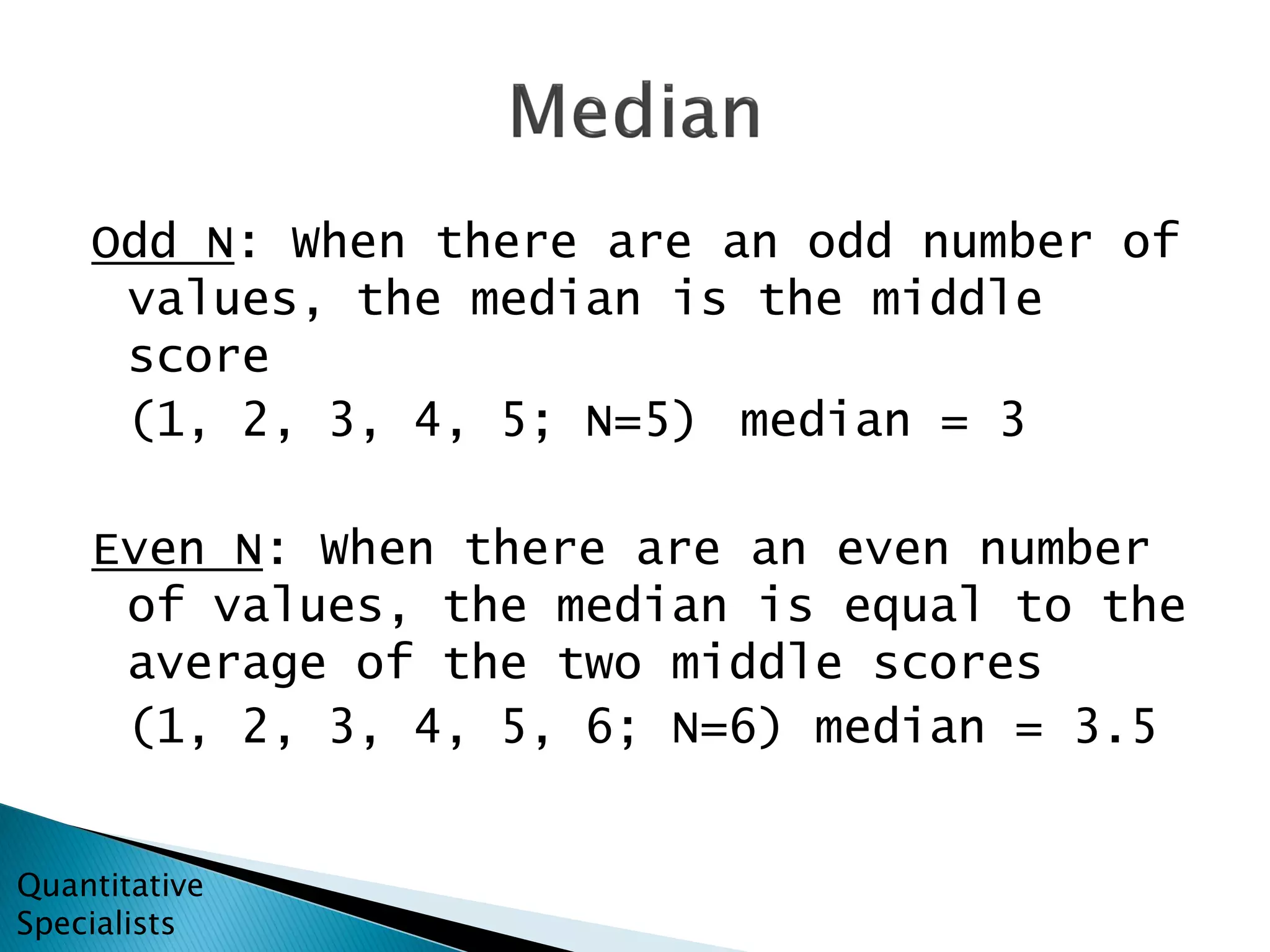 Mean, Median, and Mode - Introductory Statistics | PDF