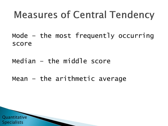 Mean, Median, and Mode - Introductory Statistics | PDF | Content ...