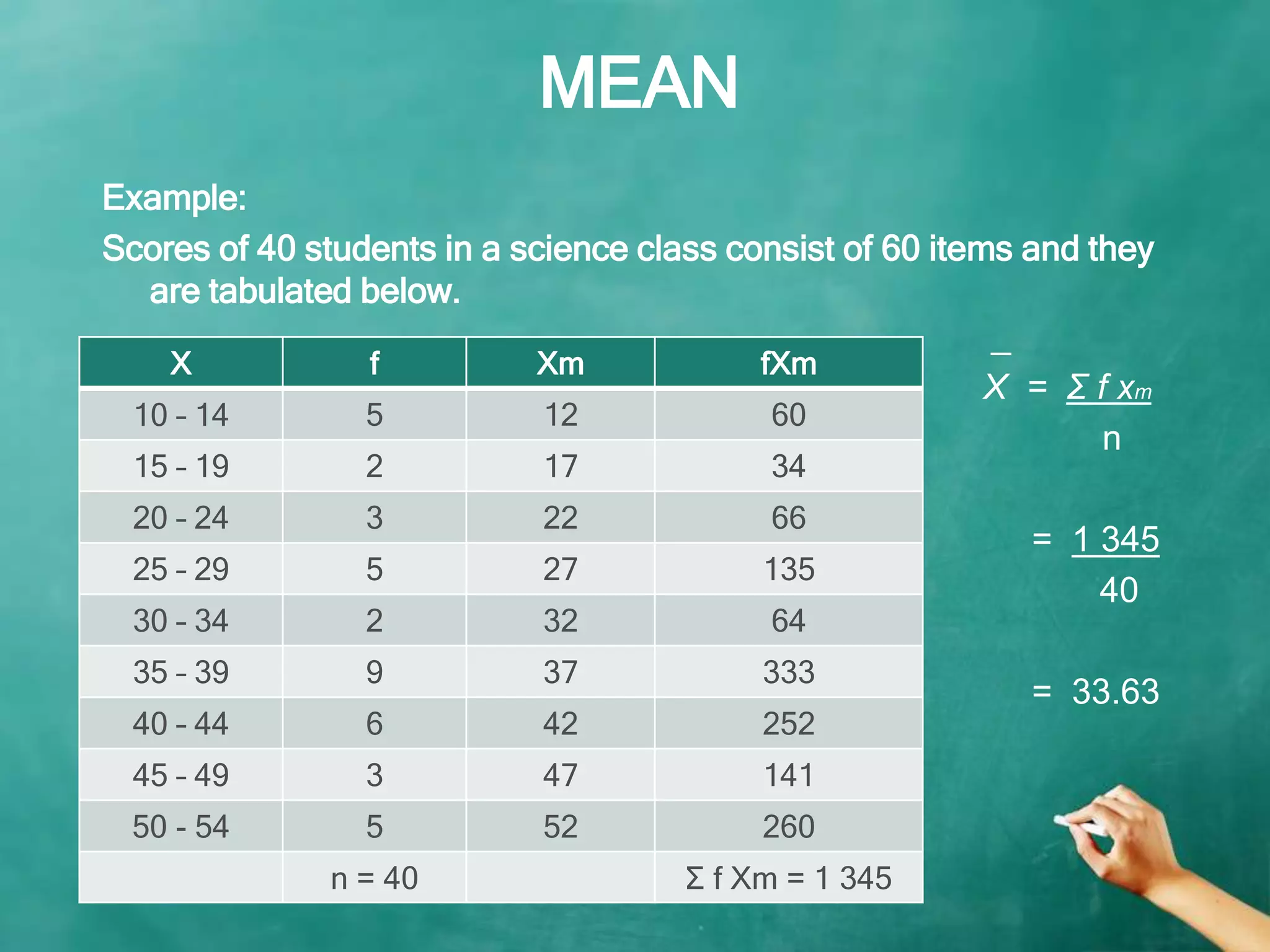 Mean, Median, Mode: Measures of Central Tendency | PPTX