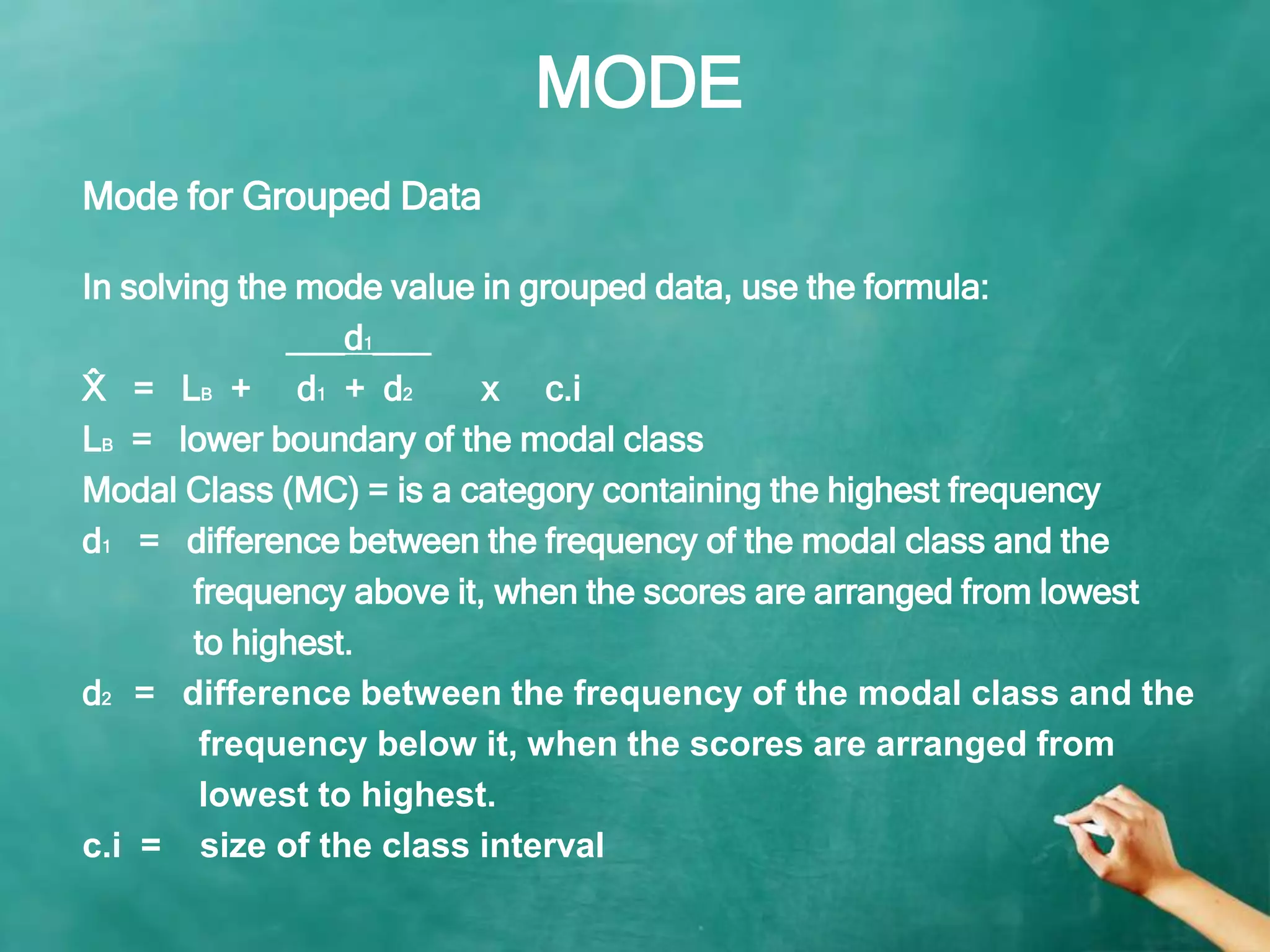 Mean, Median, Mode: Measures of Central Tendency | PPTX
