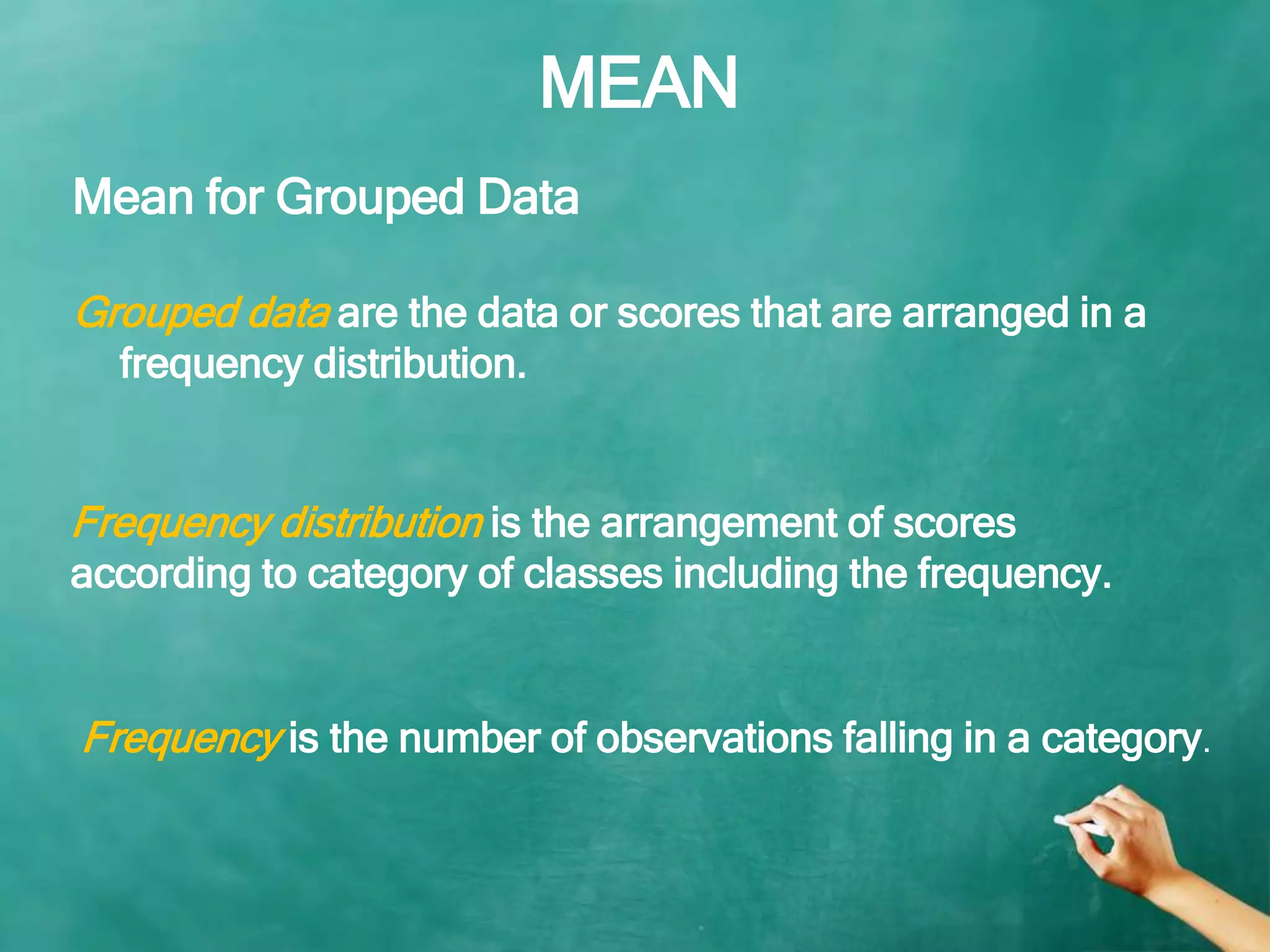 Mean, Median, Mode: Measures of Central Tendency | PPTX