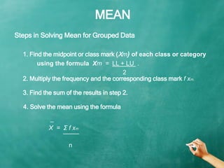 Mean, Median, Mode: Measures of Central Tendency | PPTX