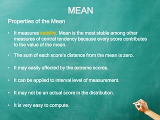 Mean, Median, Mode: Measures of Central Tendency | PPTX