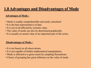 Measures of central tendency median mode | PPTX