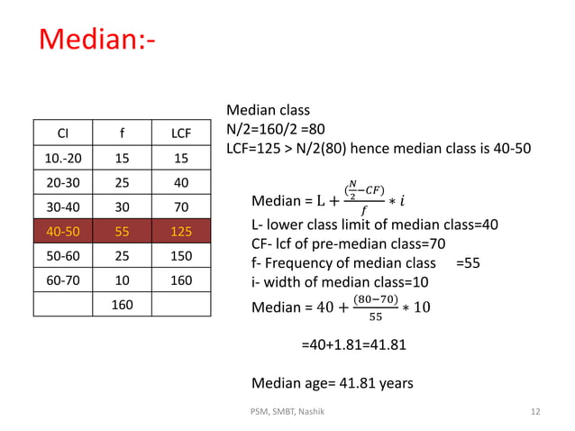 Measures of central tendency | PPTX | Educational Assessment | Education