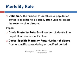 Measures of Disease Occurrences IN BIOSTAT | PDF