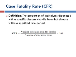Measures of Disease Occurrences IN BIOSTAT | PDF