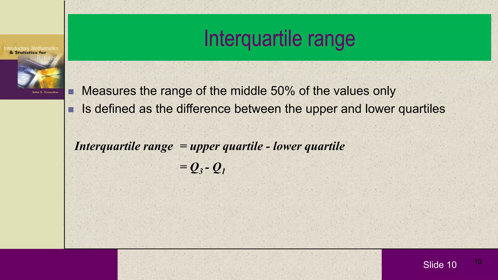 Measures of dispersion | PPTX