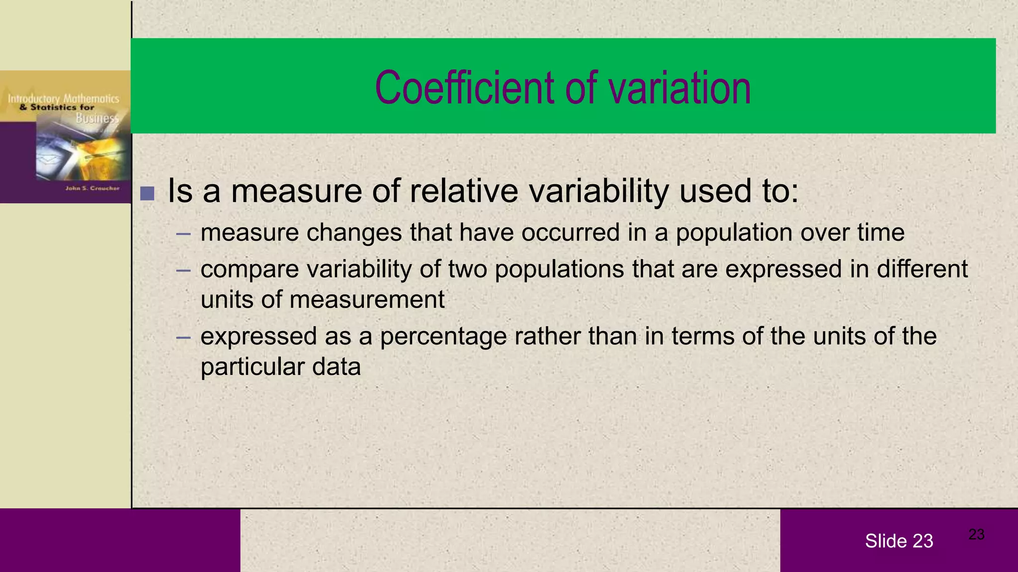 Measures of dispersion | PPTX
