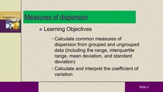 Measures of dispersion | PPTX