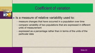 Measures of dispersion | PPTX
