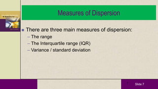 Measures of dispersion | PPTX