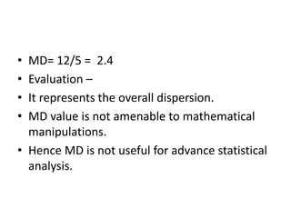 Measures of dispersion | PPTX