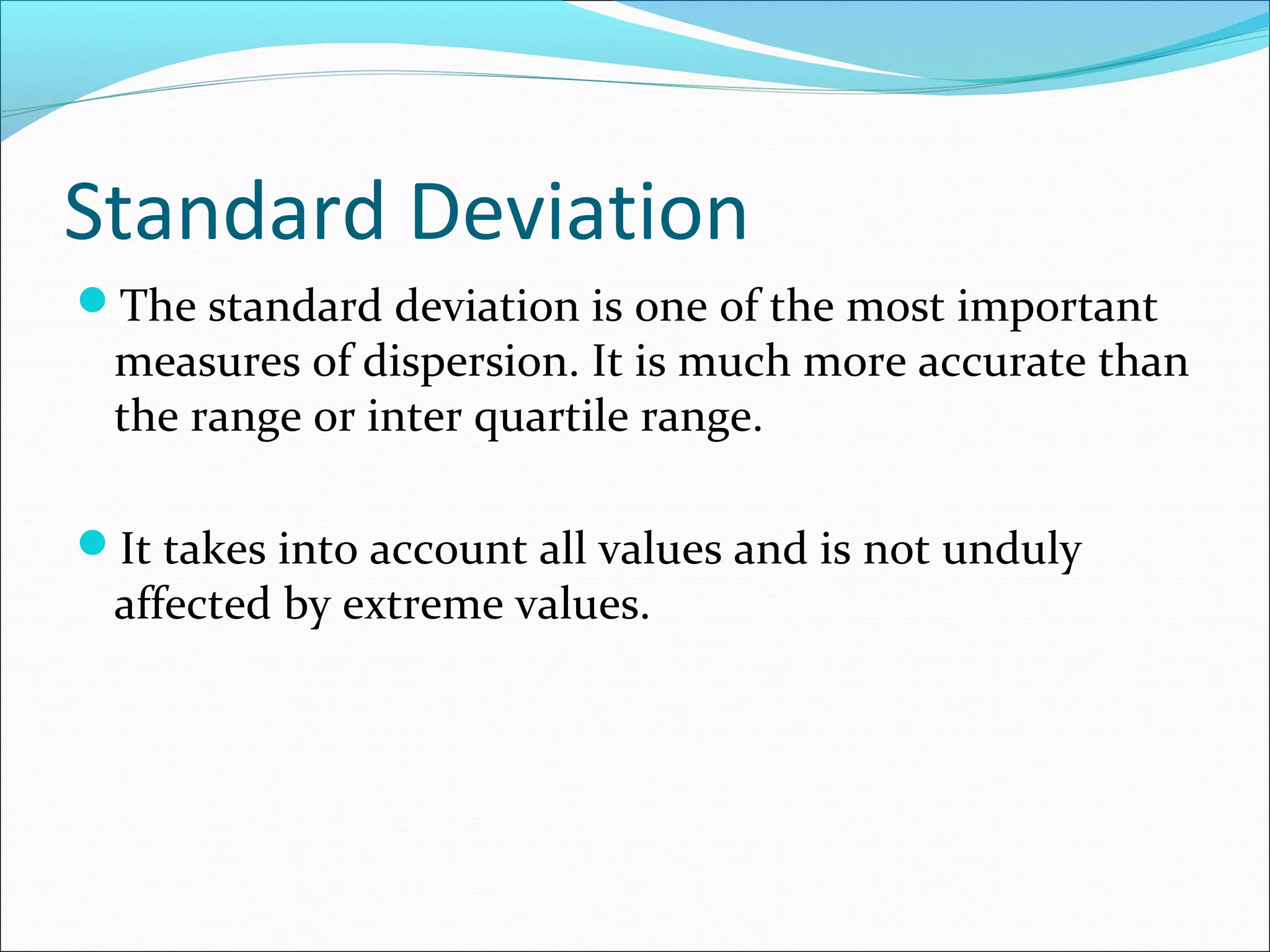 Measures of dispersion | PPT