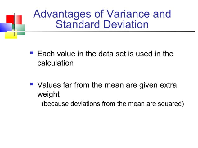 Measures of dispersion