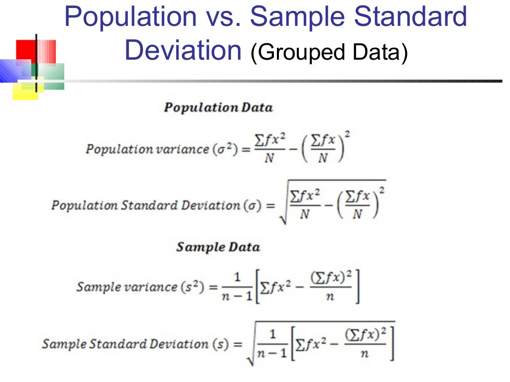 Measures of dispersion
