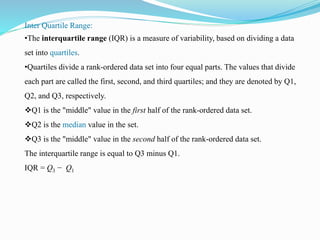 Measures of dispersion | PPT