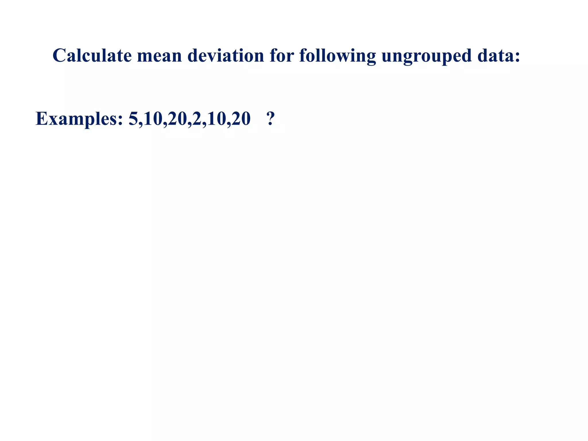 Biostatistics Measures of dispersion | PPTX