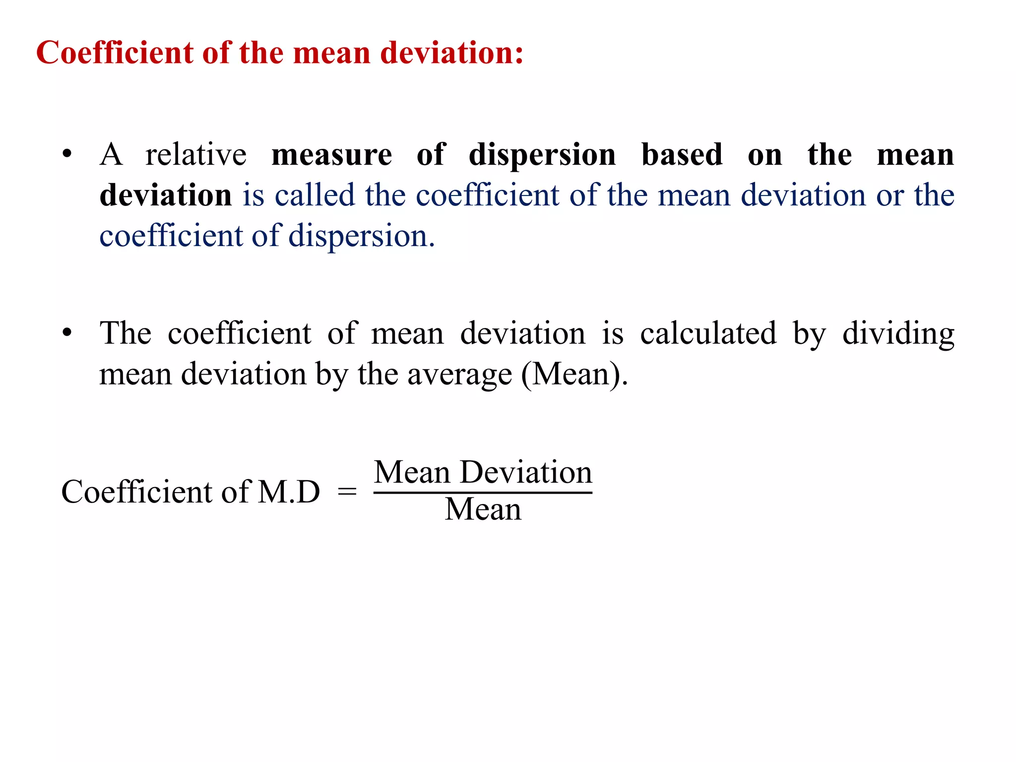 Biostatistics Measures of dispersion | PPTX