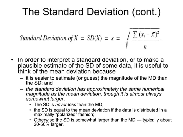Measures of dispersion | PPT