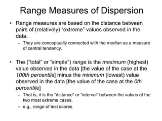 Measures of dispersion | PPT