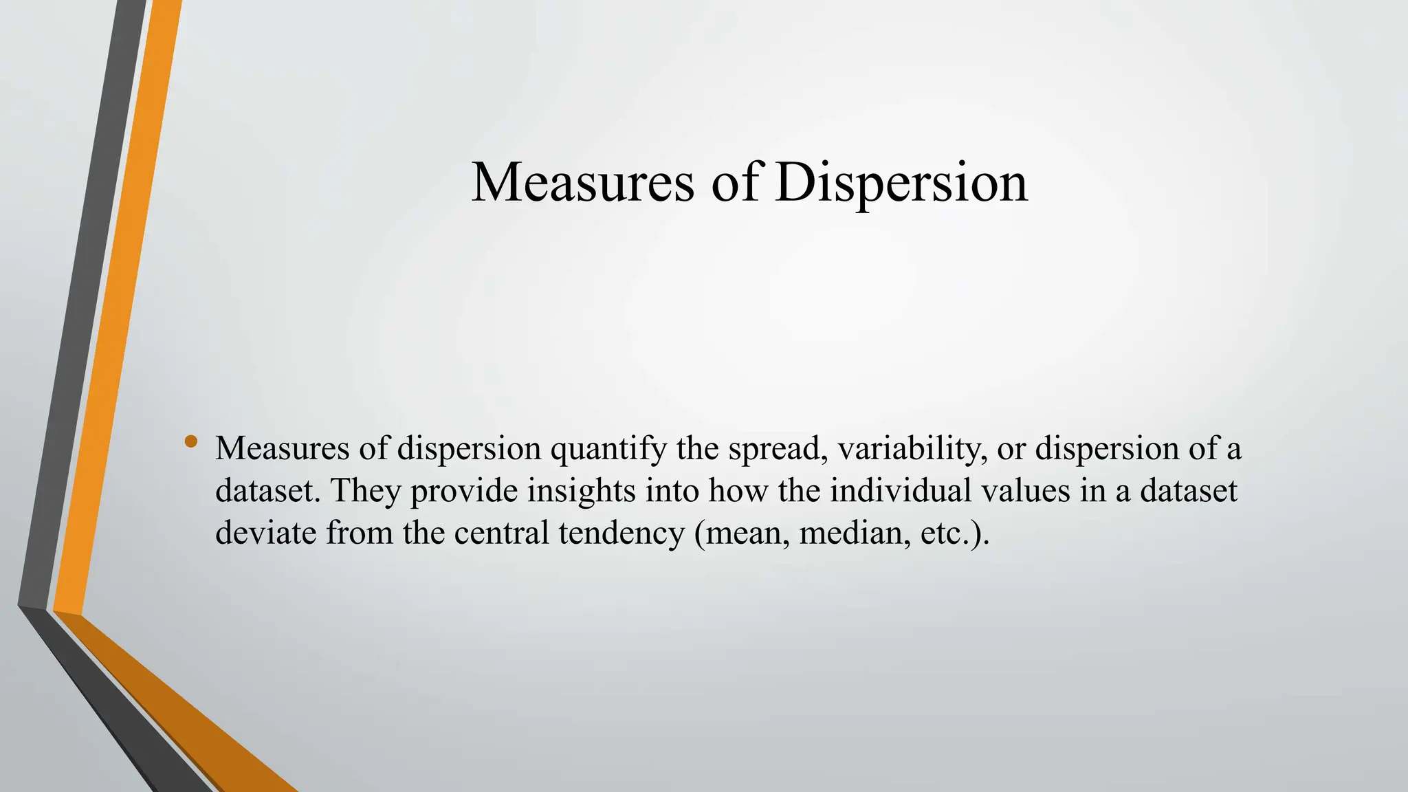 Measures of dispersion.pptx | Physics | Science