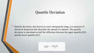 Measures of dispersion.pptx | Physics | Science
