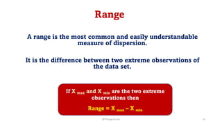 Measures of Dispersion and Variability: Range, QD, AD and SD | PDF