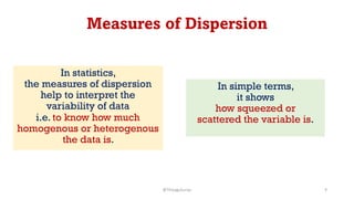 Measures of Dispersion and Variability: Range, QD, AD and SD | PDF