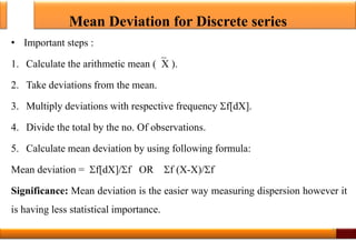 Measures of Dispersion (Variability) | PPTX