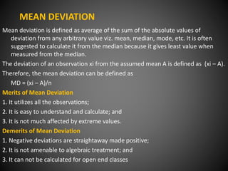 Measures of dispersion 5 | PPT