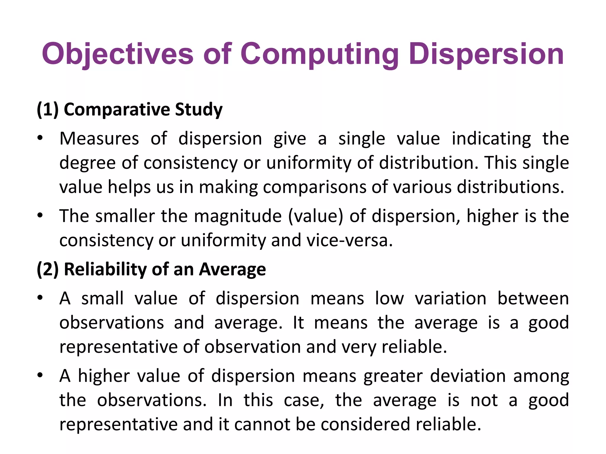 Measures of dispersion | PDF