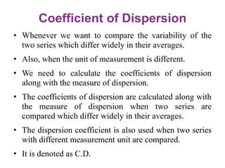 Measures of dispersion | PDF