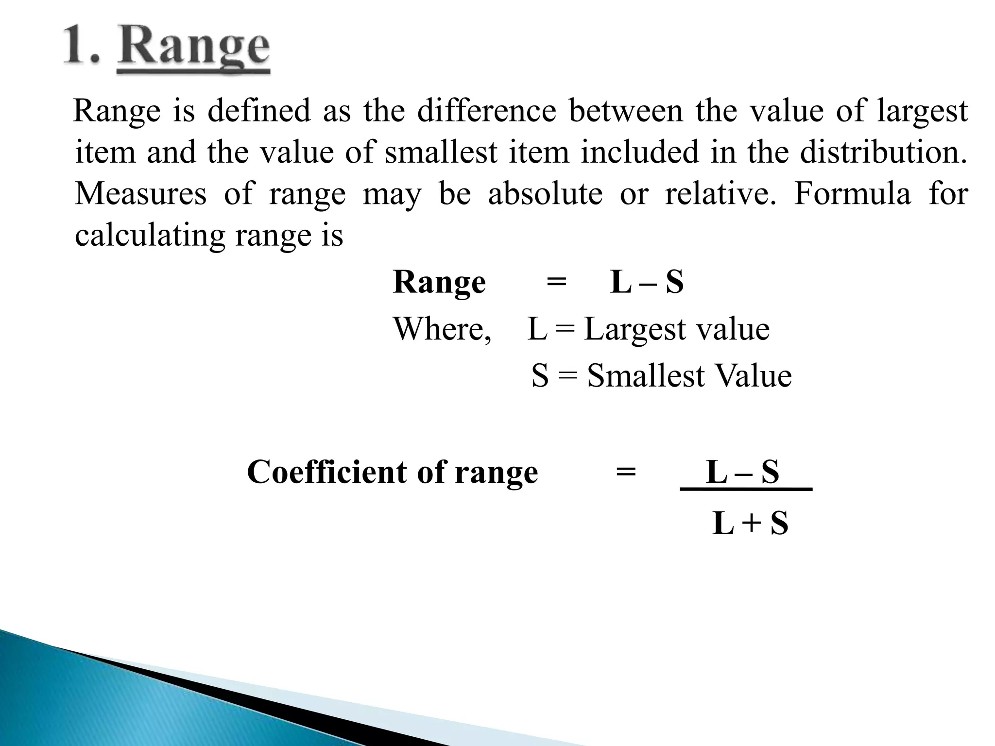 Measures of dispersion or variation | PPTX