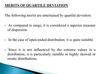 Measures of dispersion or variation | PPTX