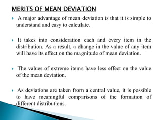 Measures of dispersion or variation | PPTX