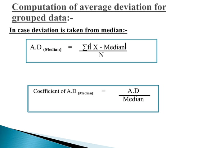 Measures Of Dispersion Or Variation Ppt