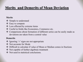Measures of dispersion range qd md | PPTX