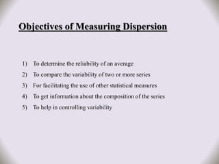 Measures of dispersion range qd md | PPTX