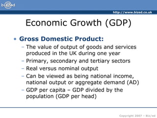 Measures of Economic Performance | PPT