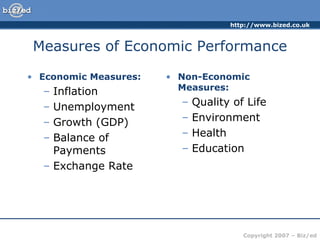 Measures of Economic Performance | PPT