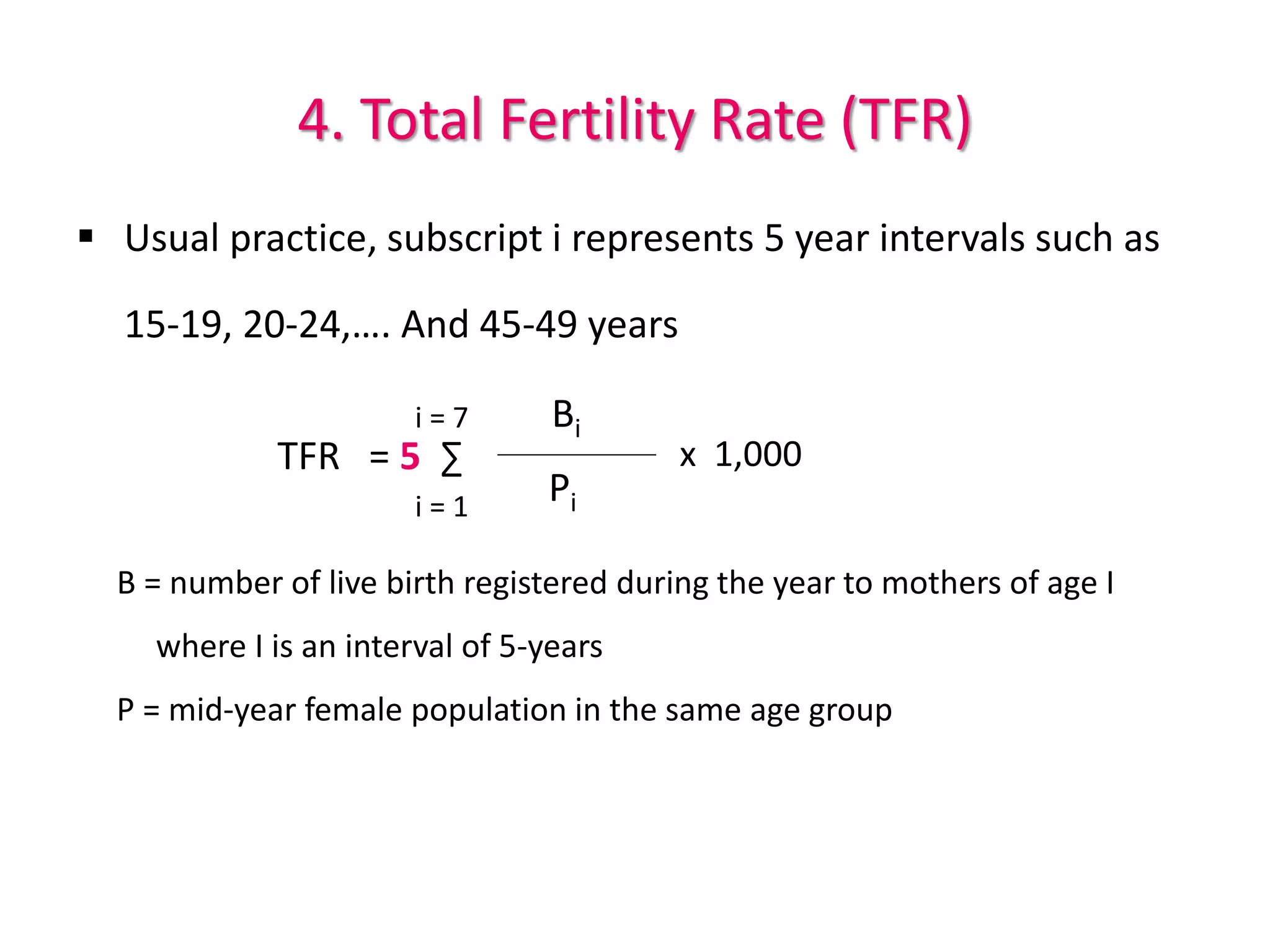 Measures of fertility | PPTX