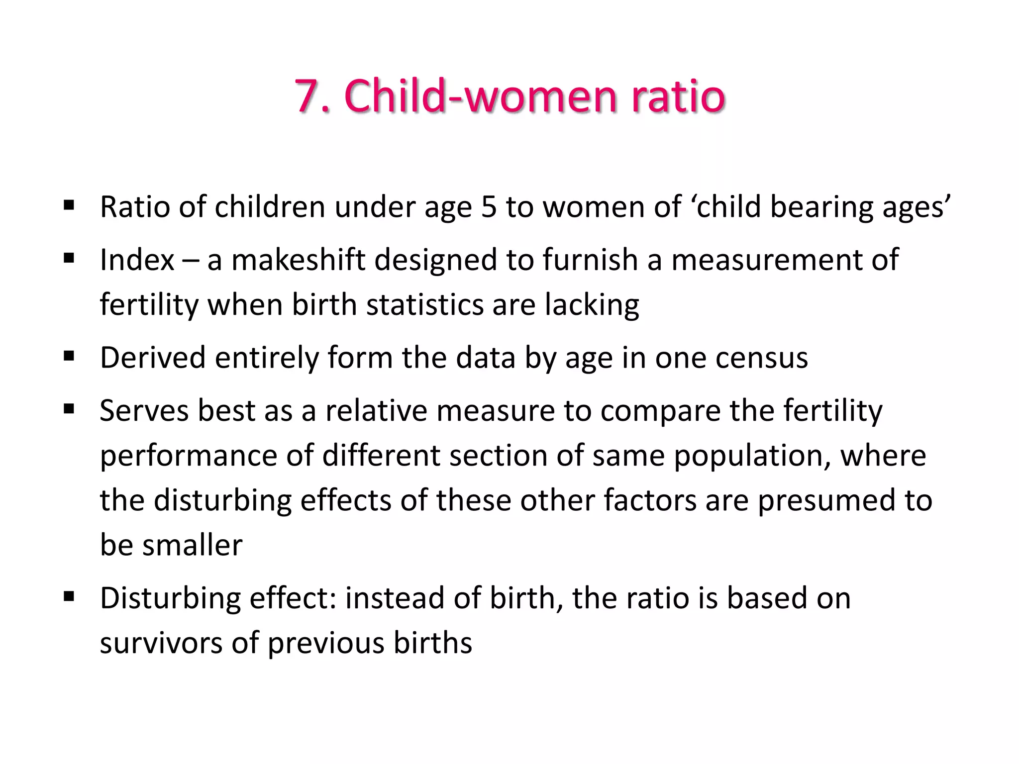Measures of fertility | PPTX