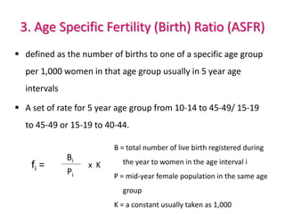 Measures of fertility | PPTX