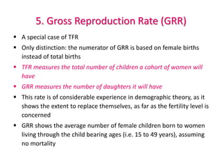 Measures of fertility | PPT
