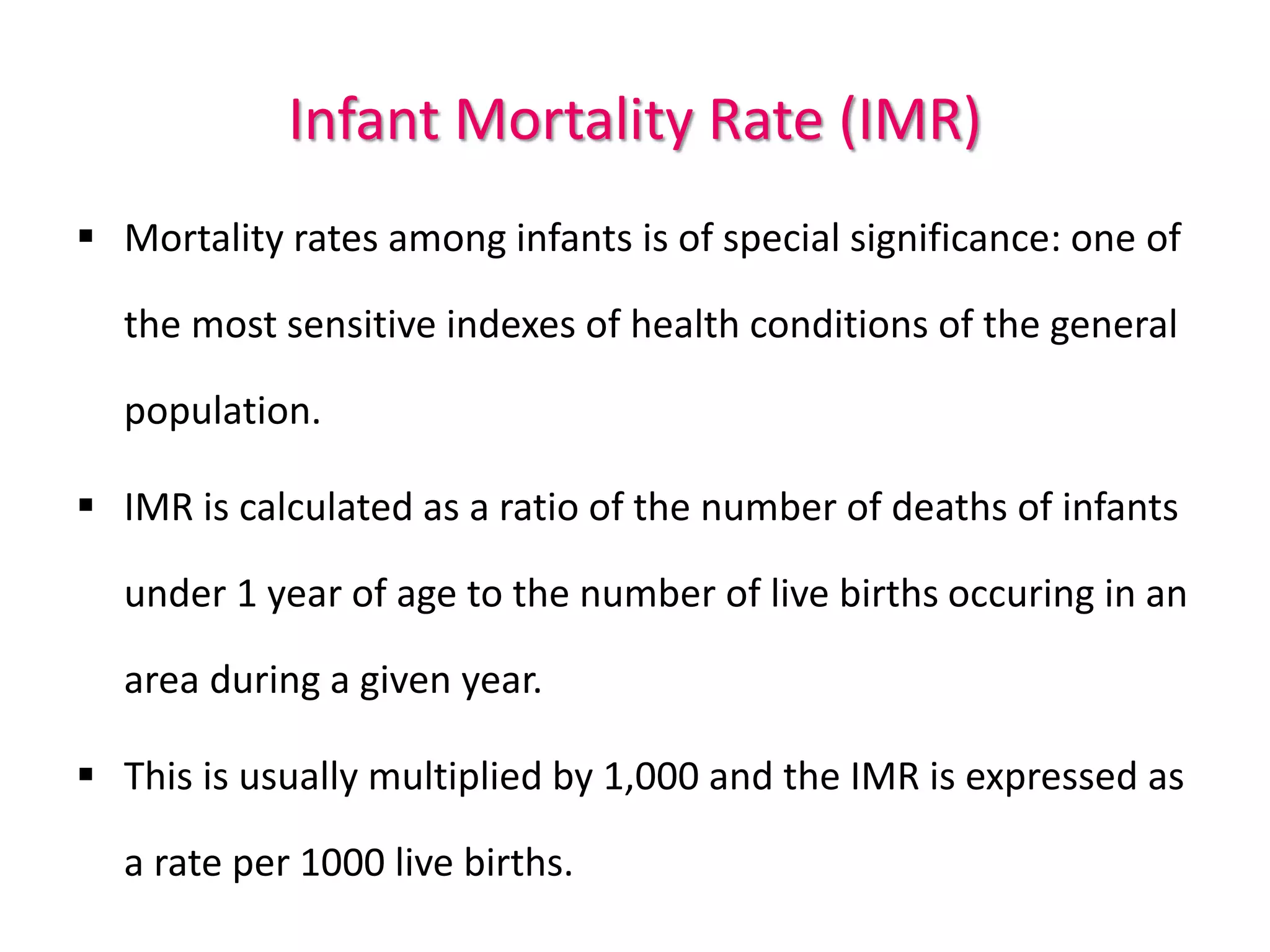 Measures of mortality | PPTX