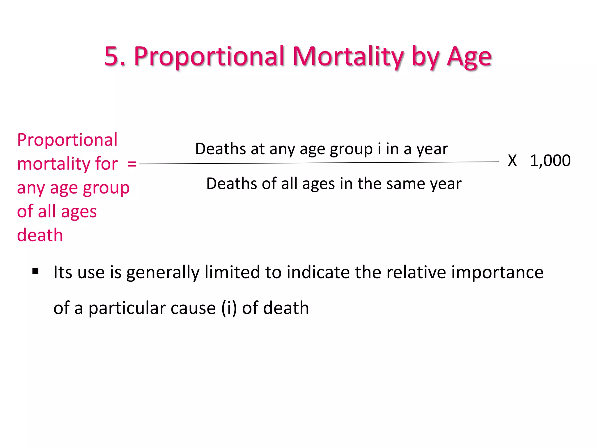 Measures of mortality | PPTX