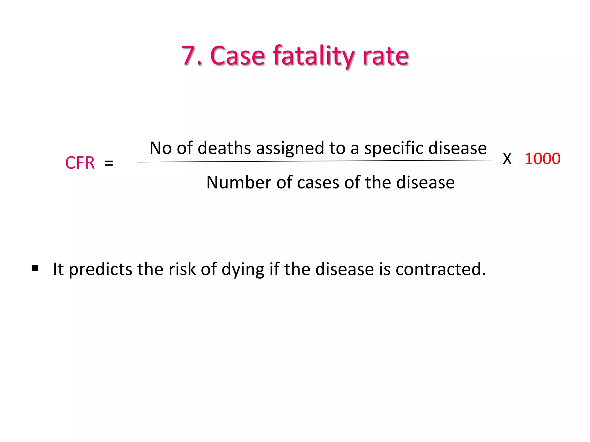 Measures of mortality | PPTX
