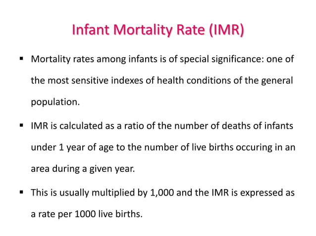Measures of mortality | PPTX
